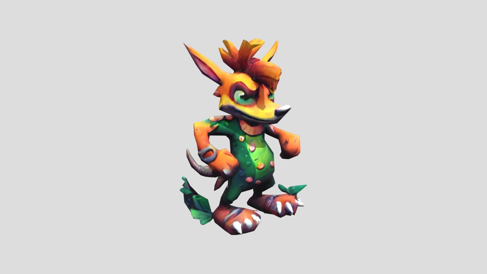 RAGE from Rage, a video game character with a gr - Download Free 3D ...