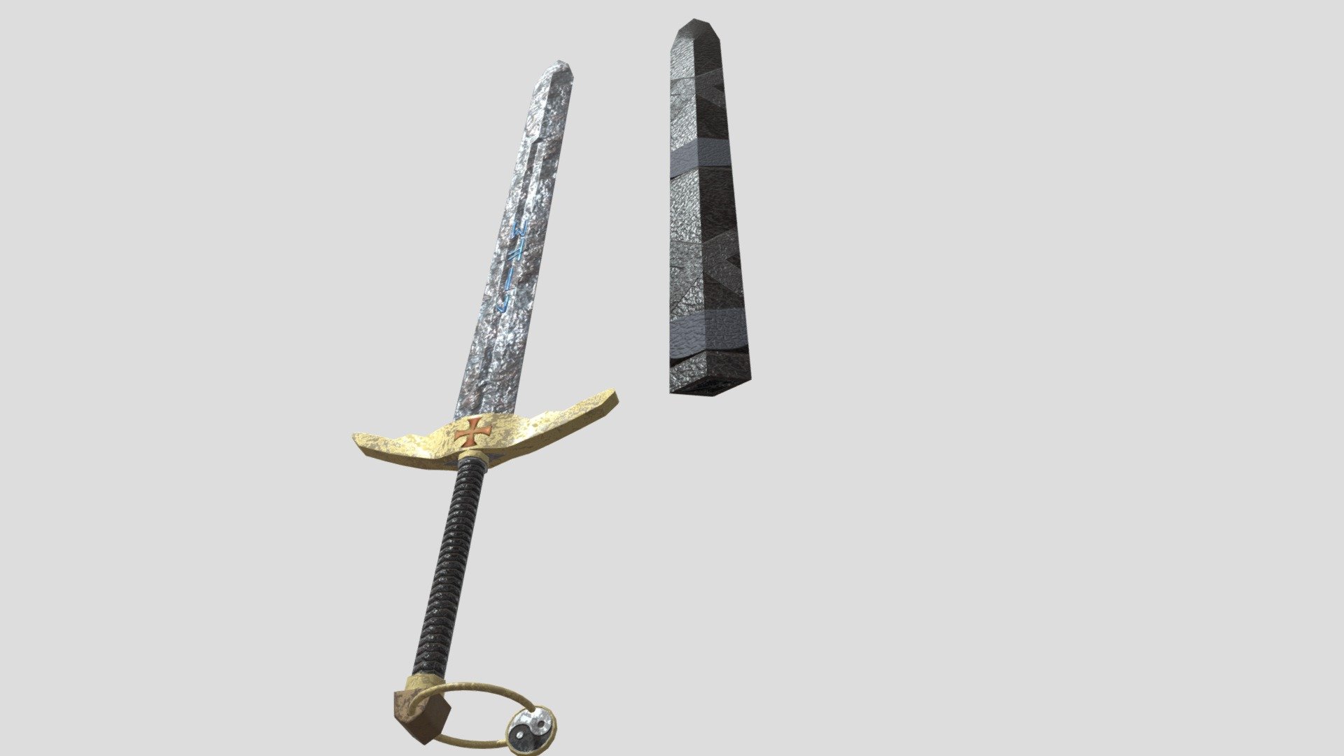 Norse Templar Balance Sword - Download Free 3D model by Timothy ...