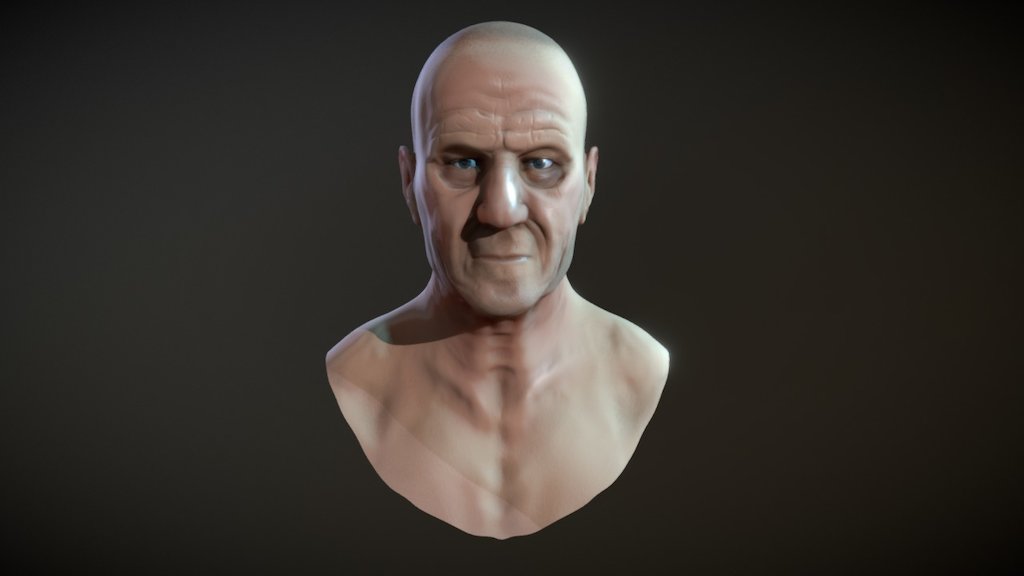 Bryan Cranston (w/out Clothes, Beard, Glasses) - 3D model by Joshua ...
