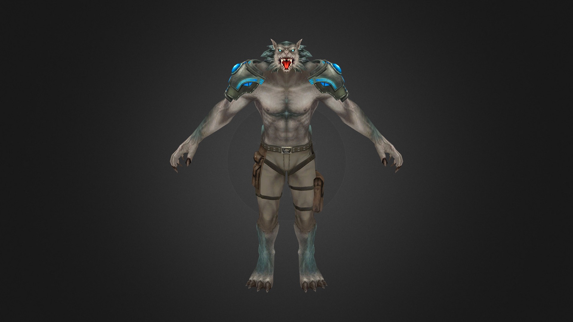 10th Anniversary Blue Wolf - 3D model by Dimac [42ca88c] - Sketchfab