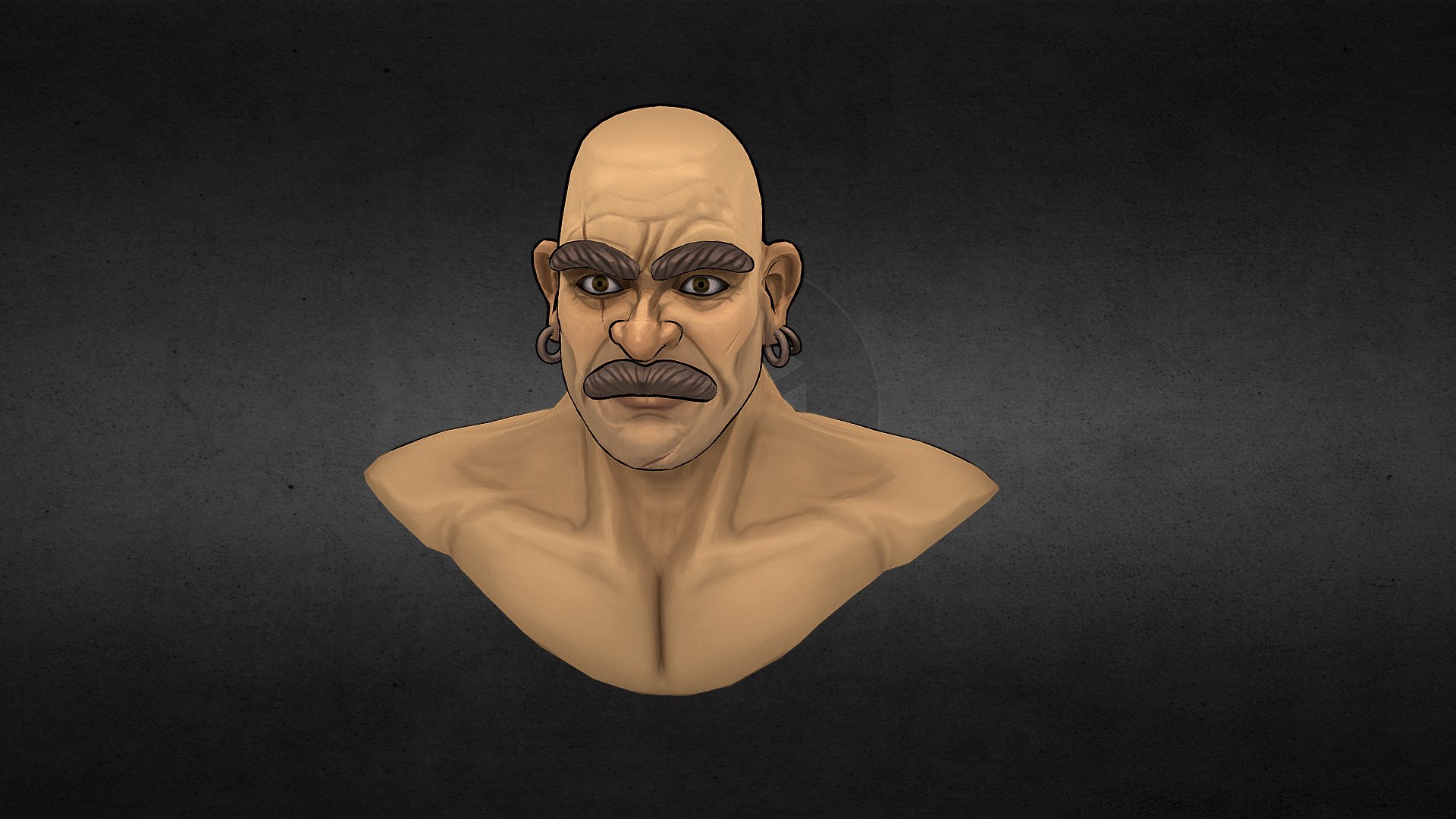 Strongman (Stylized Bust) - 3D model by Mateus Schwaab (@Mehrus ...