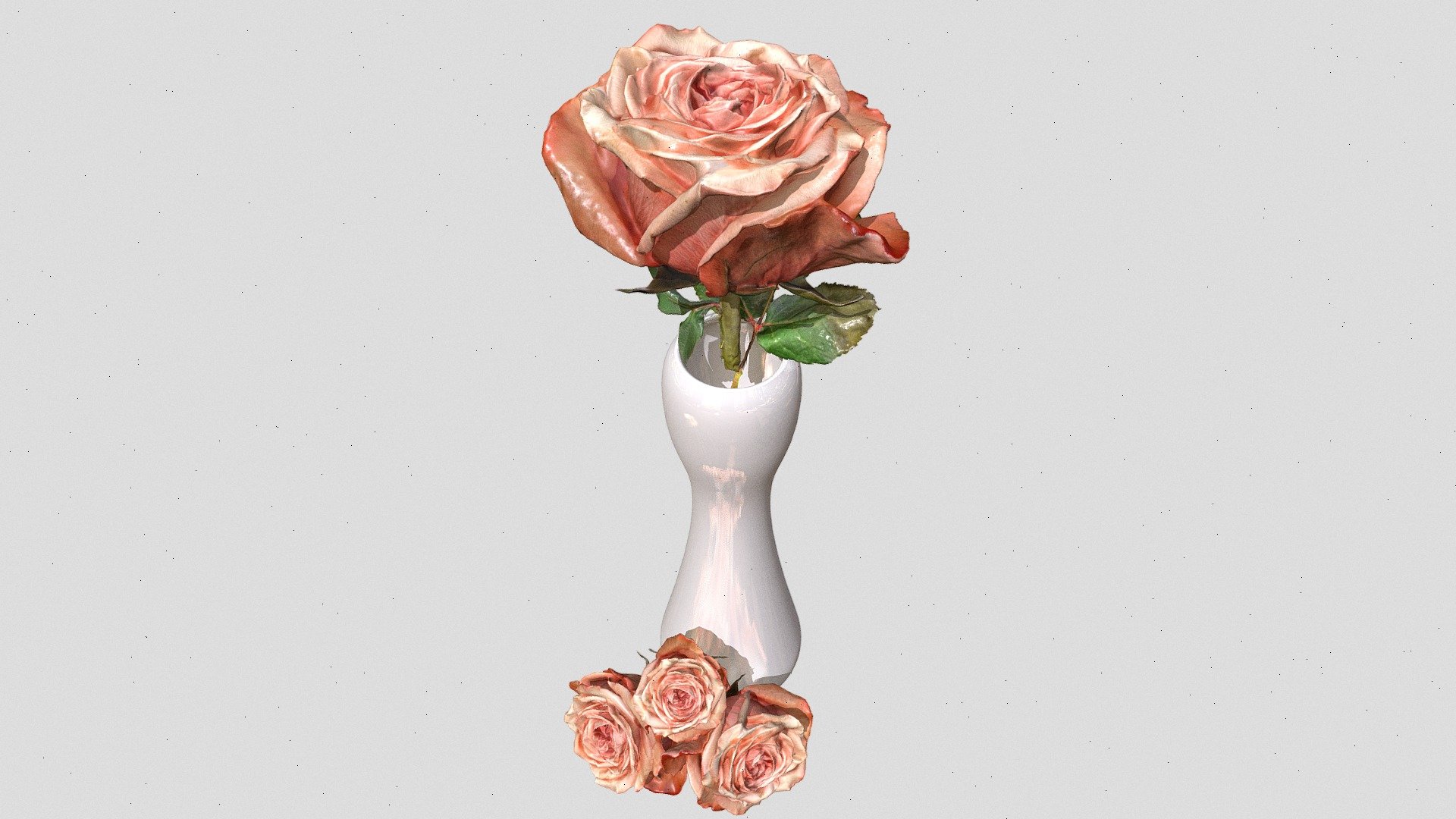 Rose 3D Scanned - Download Free 3D model by a-python-script [42ccffa ...