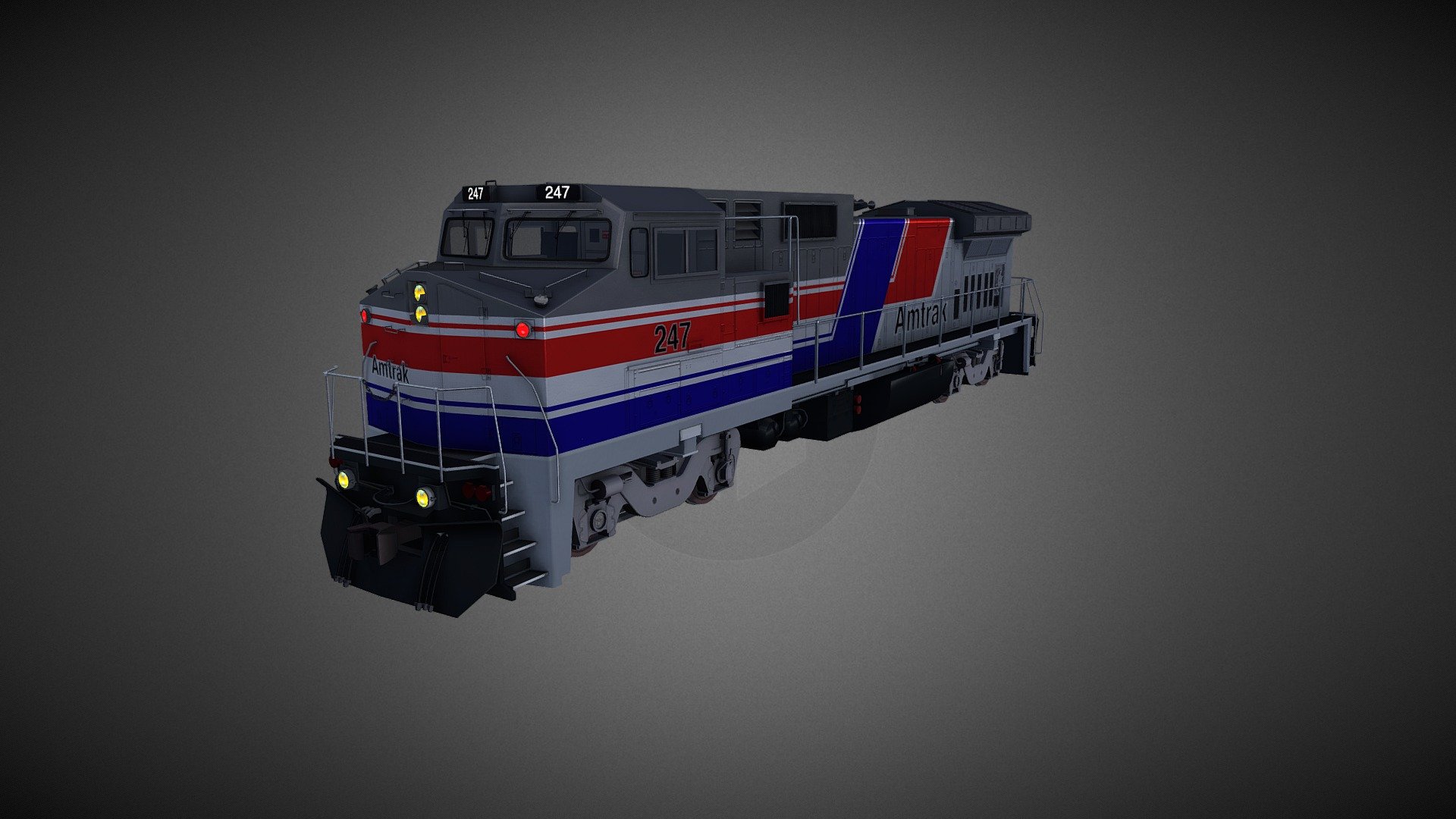 General Electrics GE Dash 8-32BWH Amtrak - 3D model by maikchaos ...