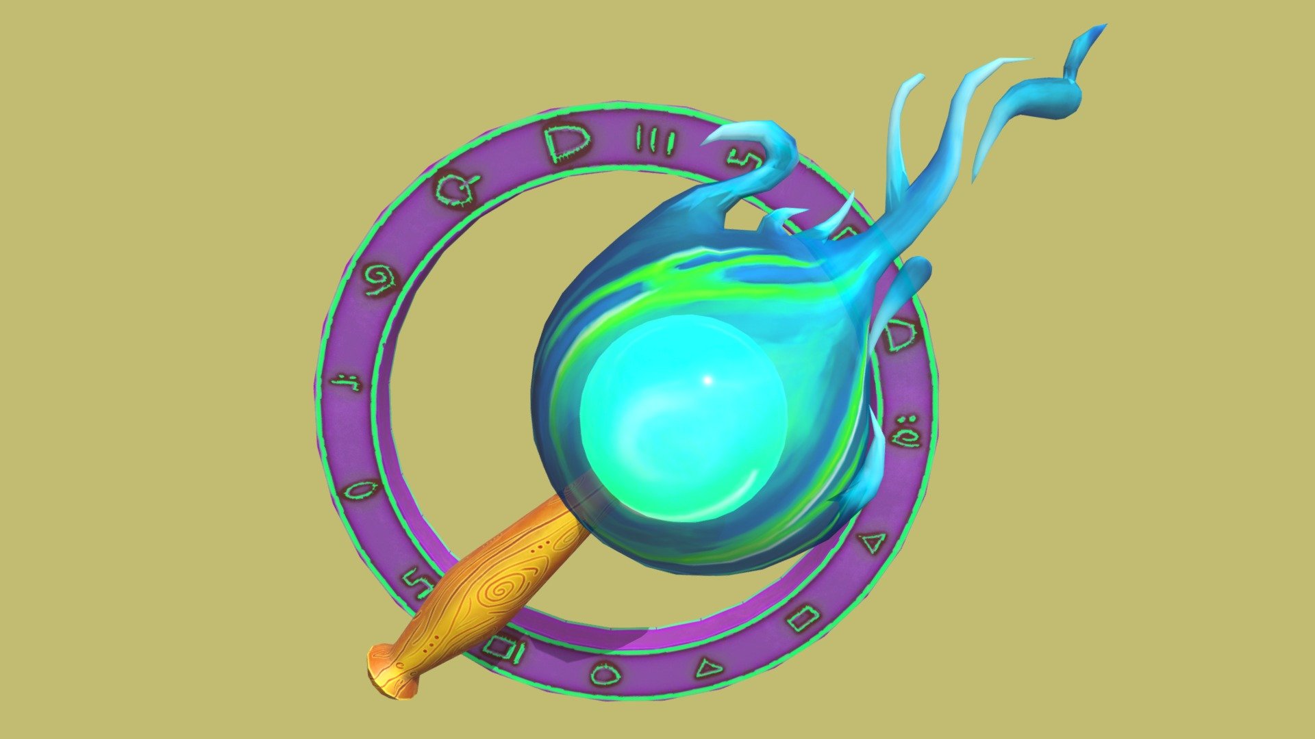 Magic Stick - 3D model by mimhmud [42cf74e] - Sketchfab