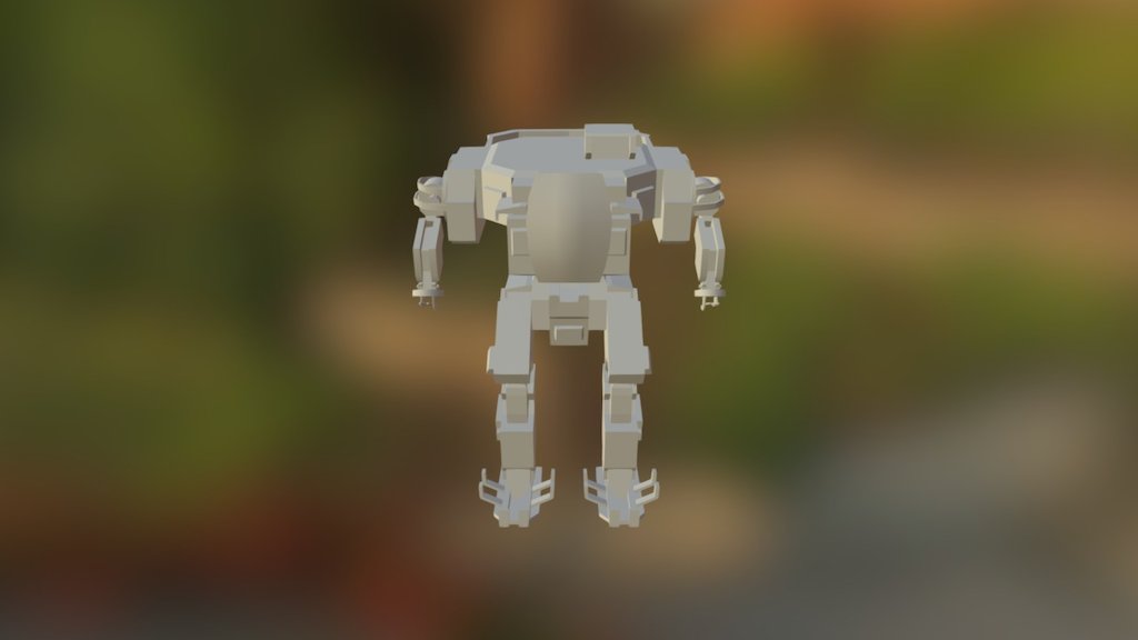 Mech - 3D model by Alex (@fractal) [42d10fd] - Sketchfab