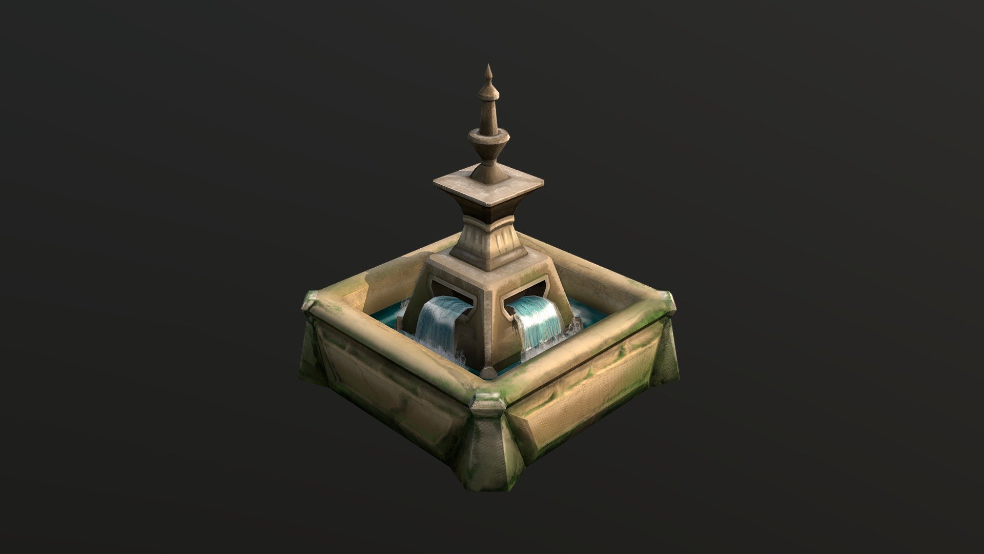 Stylized Fountain - Download Free 3D model by Farkhad (@farik2311 ...