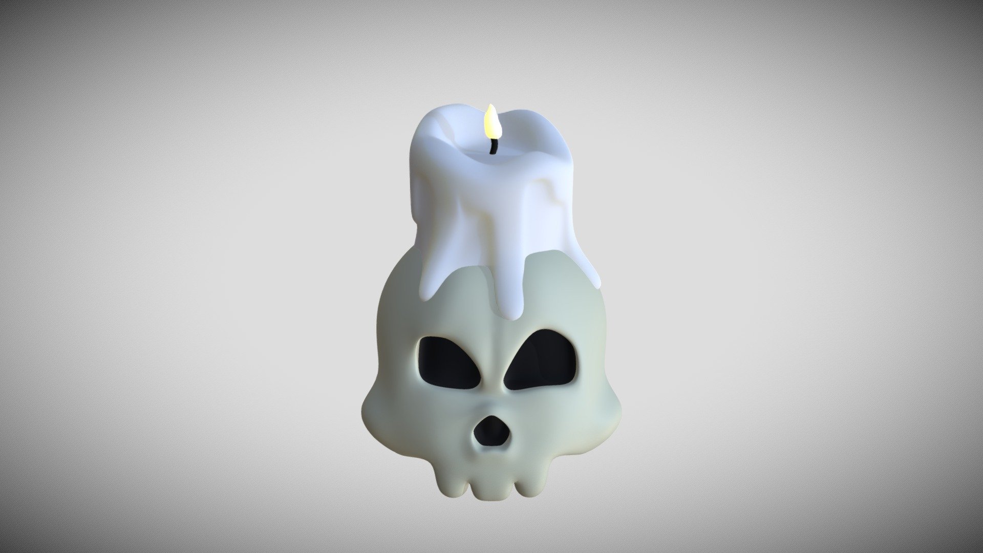 Stylized Skull Candle - 3D model by Hravn01 [42d1b41] - Sketchfab