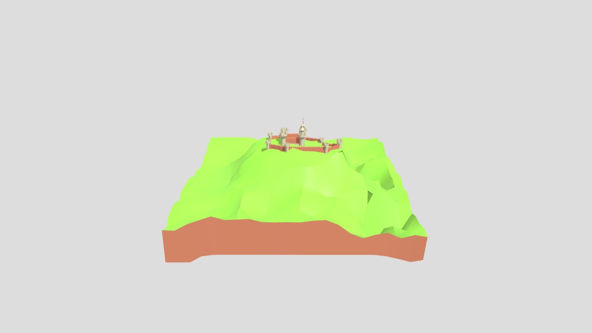 Low poly castle - Download Free 3D model by Niraj Mokhdkar (@Nknight47 ...