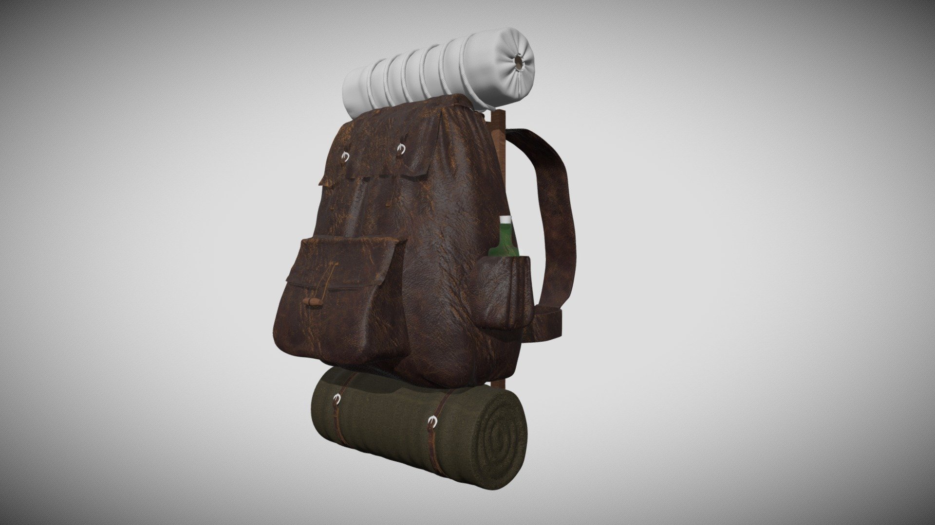 Backpack for a wandering wizard - Download Free 3D model by A9908244 ...