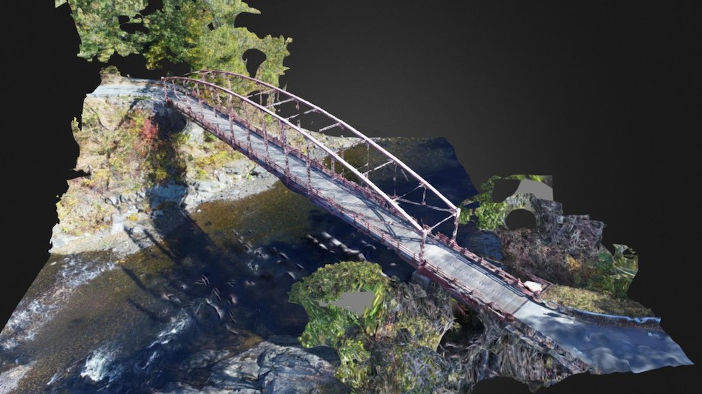 Steel Truss Bridge - 3D model by Chan Choi (@chan.choi) [42d4bef ...