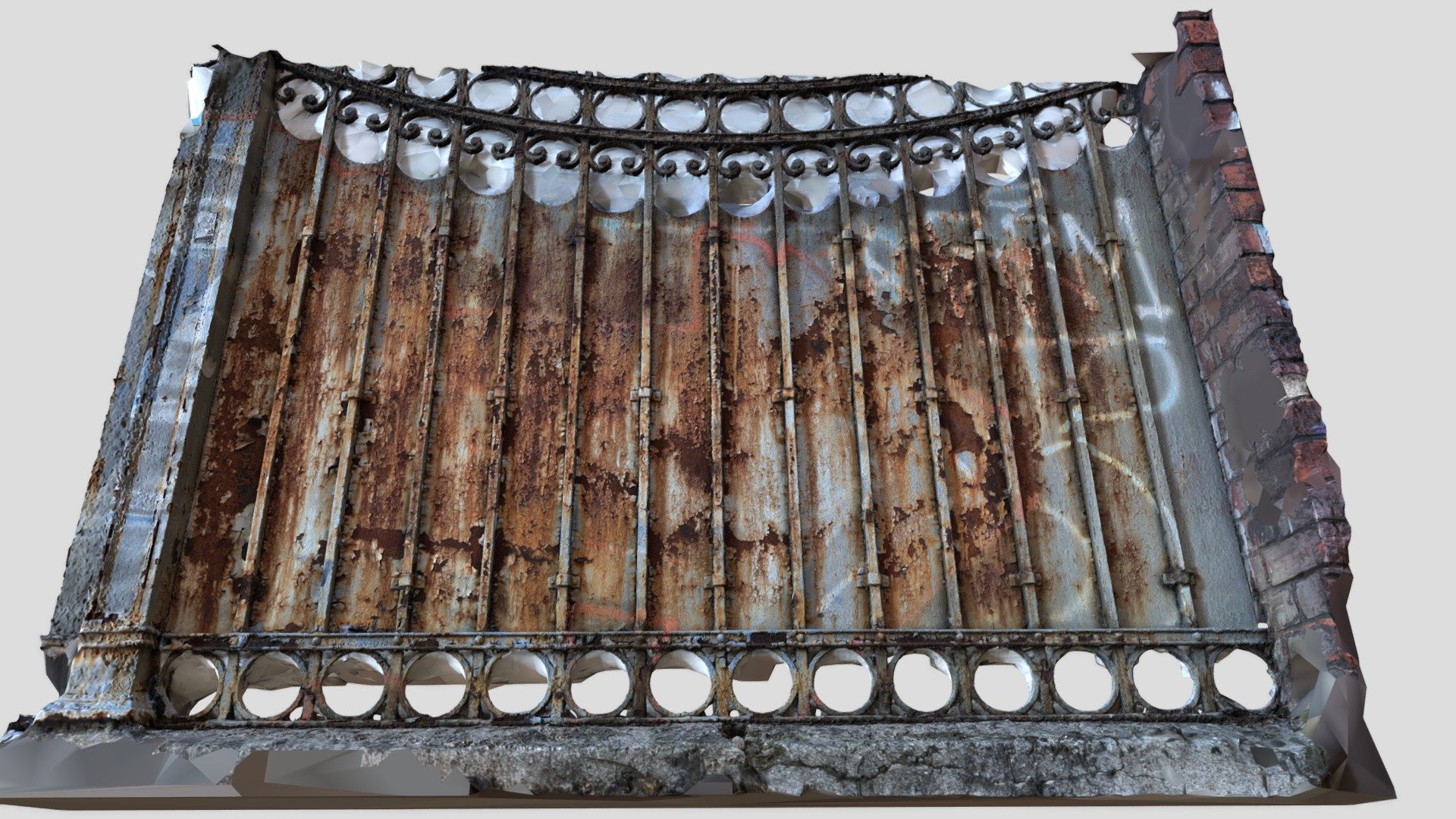Rusty Gate II - Download Free 3D model by Arschwasser [42d6f65] - Sketchfab