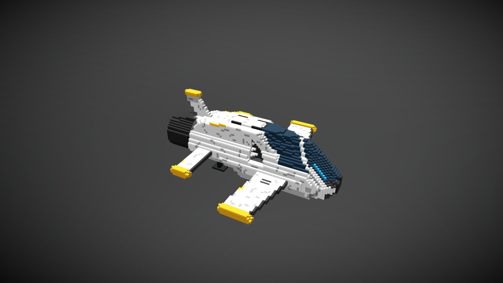 Voxel spaceship - 3D model by Samsagaz el bravo (@ernano941) [42d8a96 ...