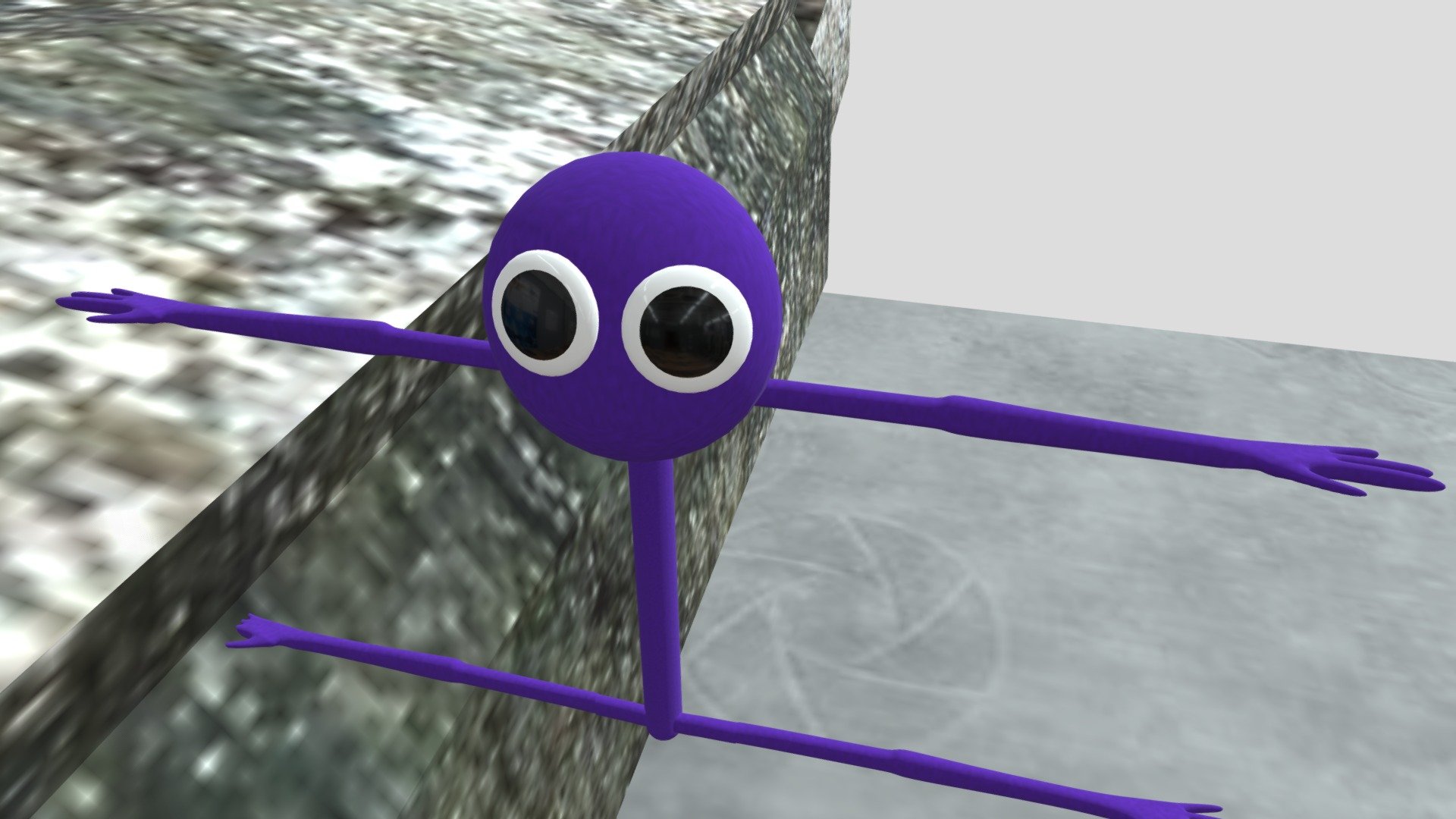 Purple_Rainbow_friend - 3D model by kerimbutnotloozer [42dc7a1] - Sketchfab