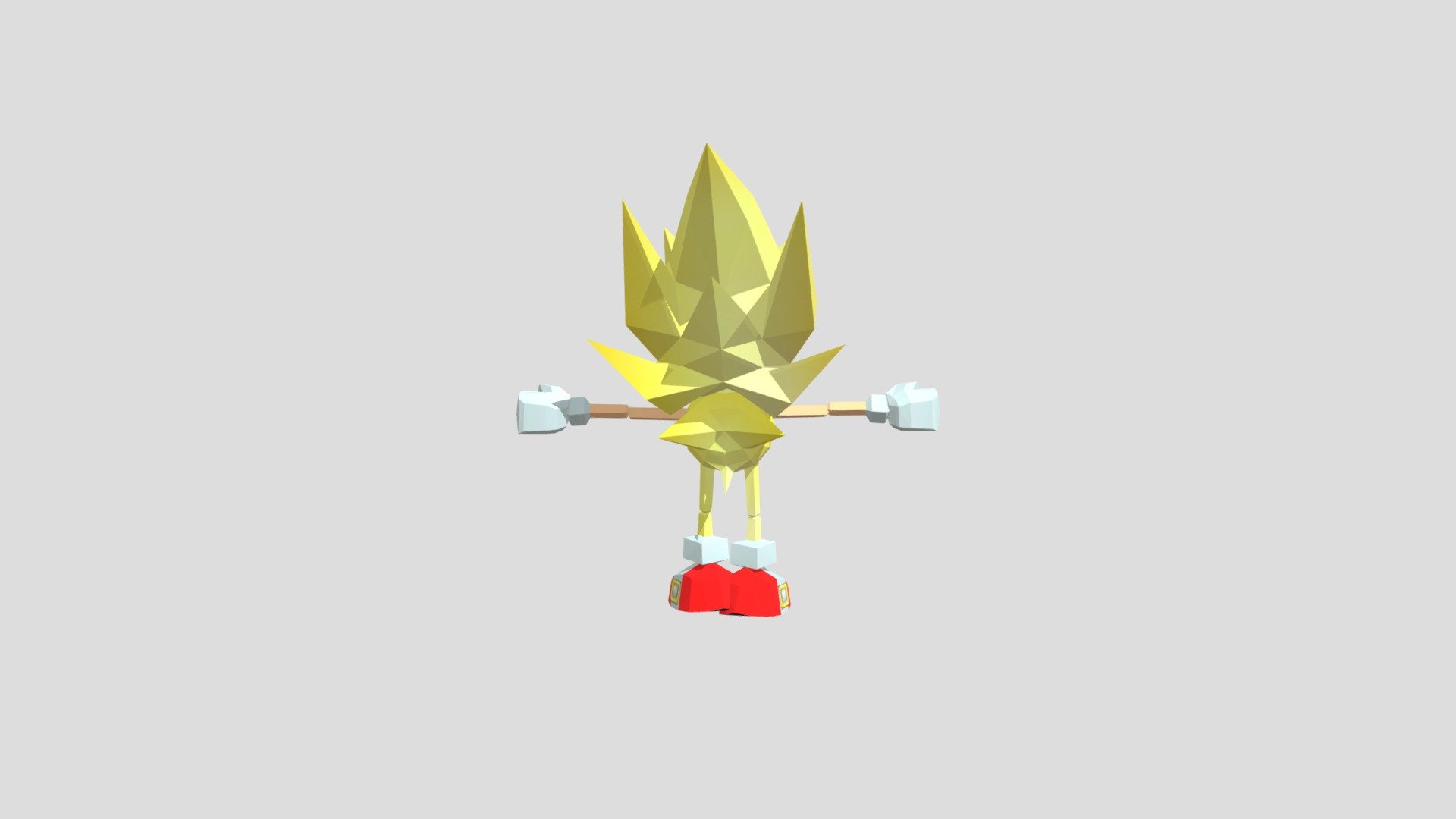 Super Sonic - Download Free 3D model by jedithmr [42dd51d] - Sketchfab