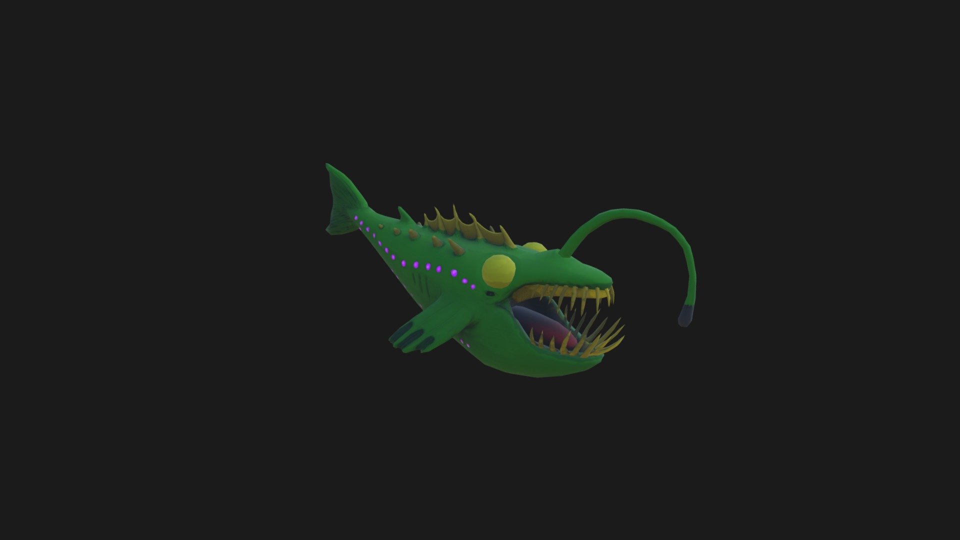 Angler Whale Low - 3D model by danielclarke [42dd674] - Sketchfab