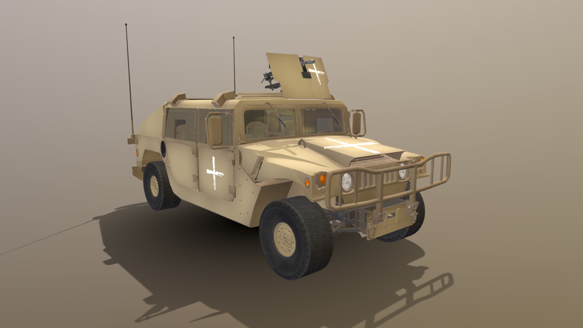 Ukrainian HMMWV Mk 19 - Download Free 3D model by 42manako [42de209 ...
