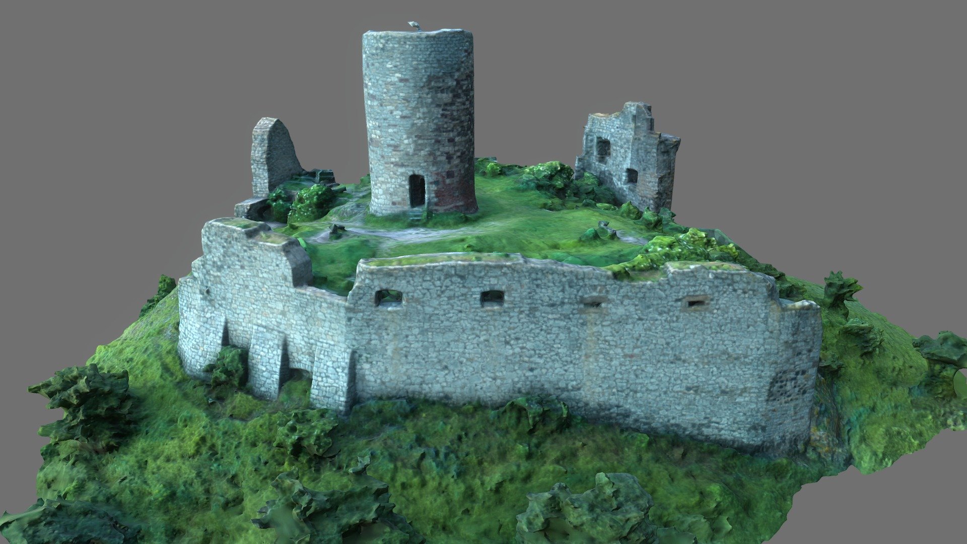 German Castle Ruin - Download Free 3D model by Exploring Europe and ...