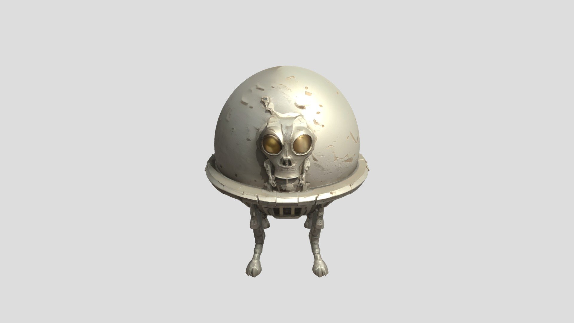 robotic moon creature sculpture - 3D model by reihan219 [42df8be ...
