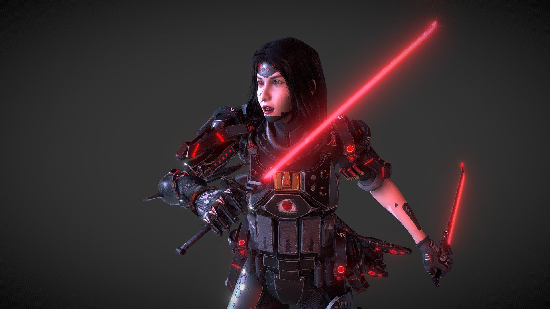 Cyber Ninja - Download Free 3D model by Risama [42e465c] - Sketchfab