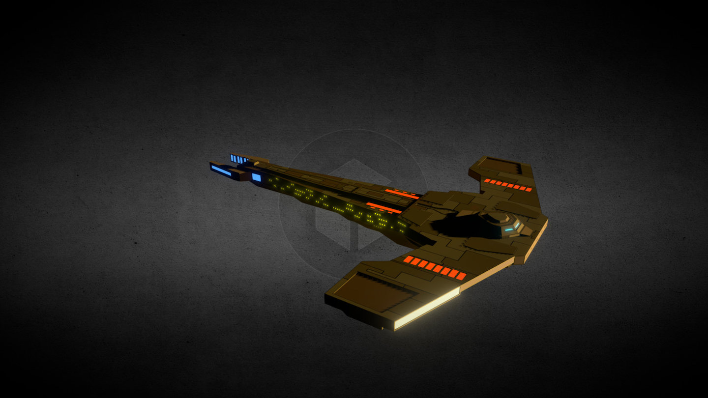 Cardassian Hammerhead Battle Cruiser - 3D model by Soran77 [42e8120 ...