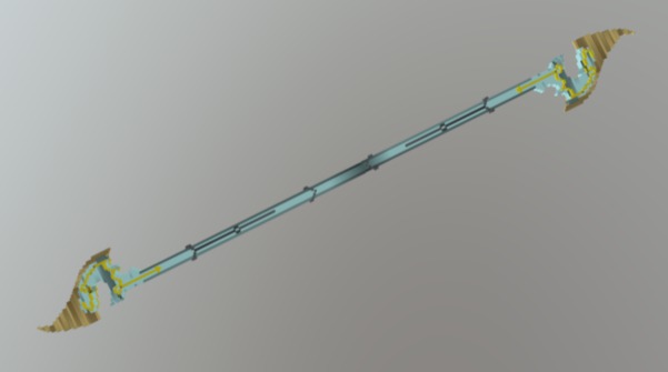 Double Bladed Staff for minecraft - 3D model by Henry9135 [42ea69f ...