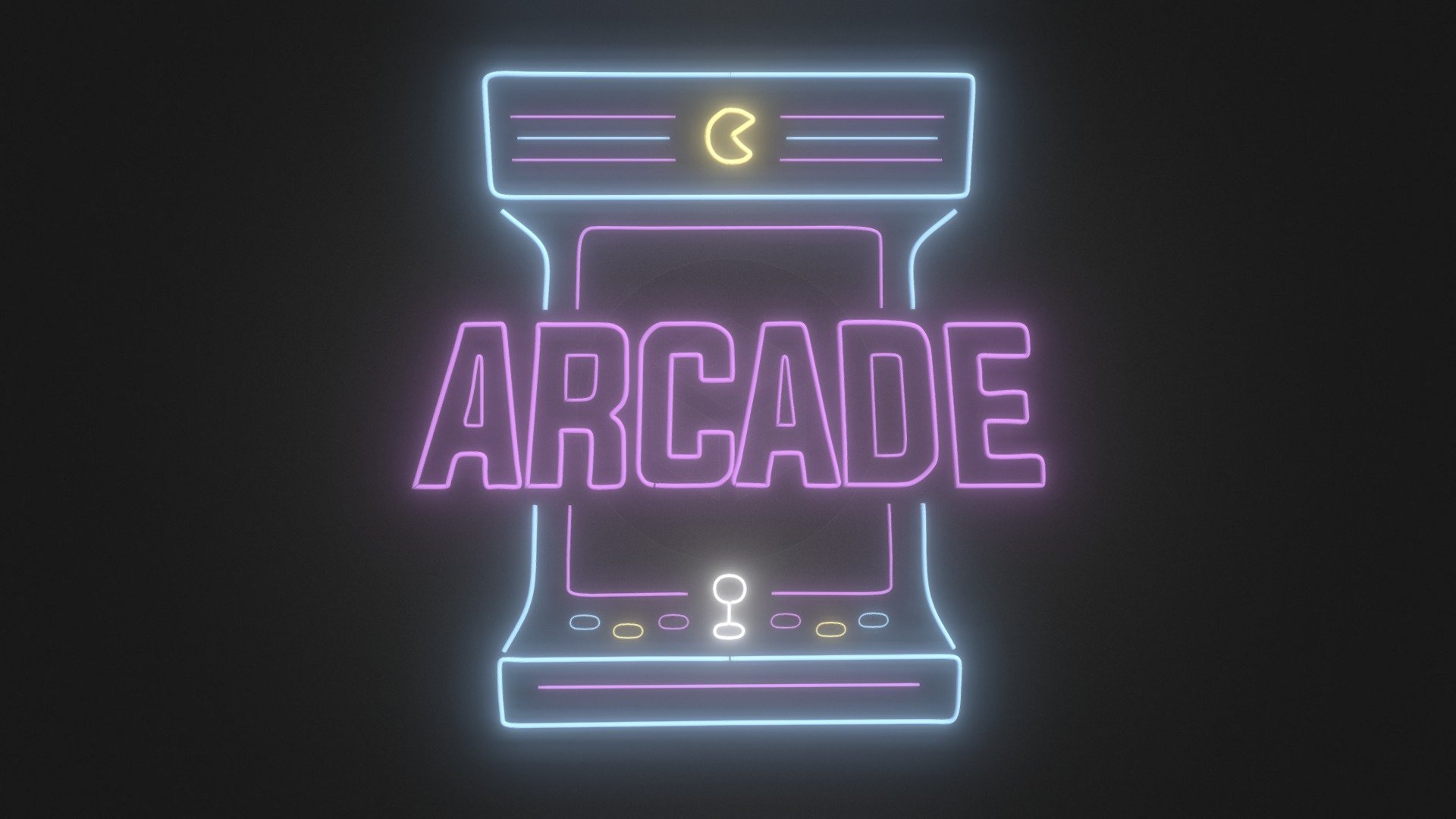 Neon Arcade - 3D model by AmethystAlex2005 [42ece71] - Sketchfab