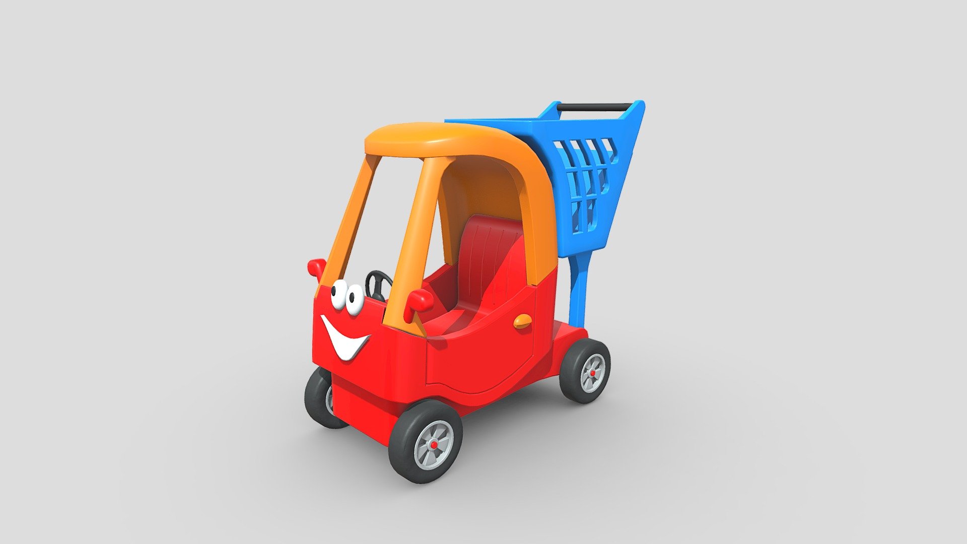 Shopping Cart - Buy Royalty Free 3D model by ChakkitPP [42ed304 ...