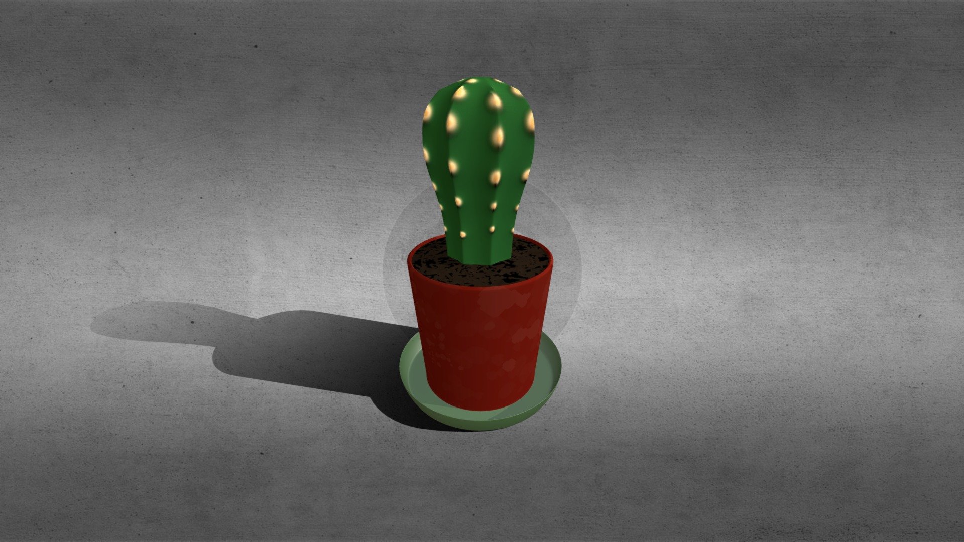 Cactus in a pot - Download Free 3D model by TunderBela [42ee4f7 ...
