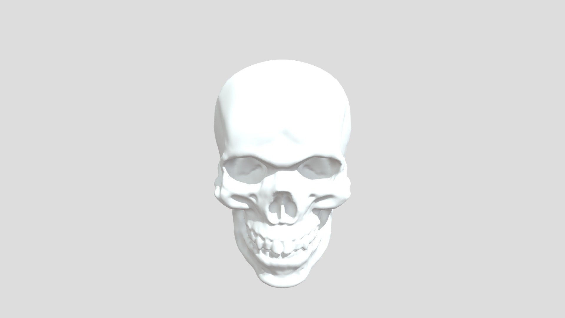 Default Skull Less Polygons - Download Free 3D model by eldergild ...