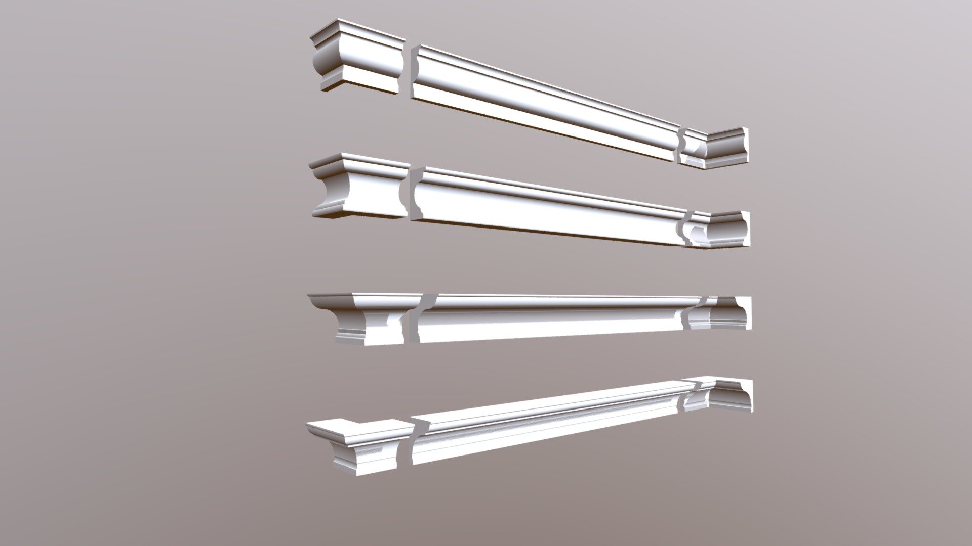 Cornice 1-4 - 3D model by Diagonal.ru [42efbec] - Sketchfab