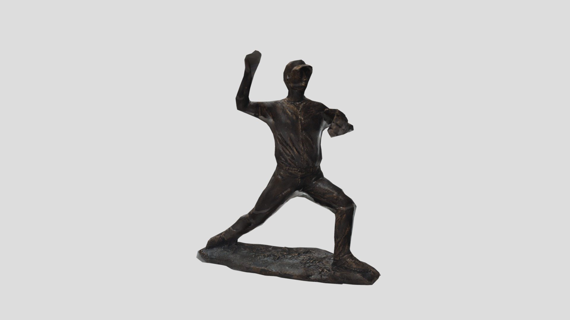 Baseball Pitcher Statue - Download Free 3D model by David Wigforss ...
