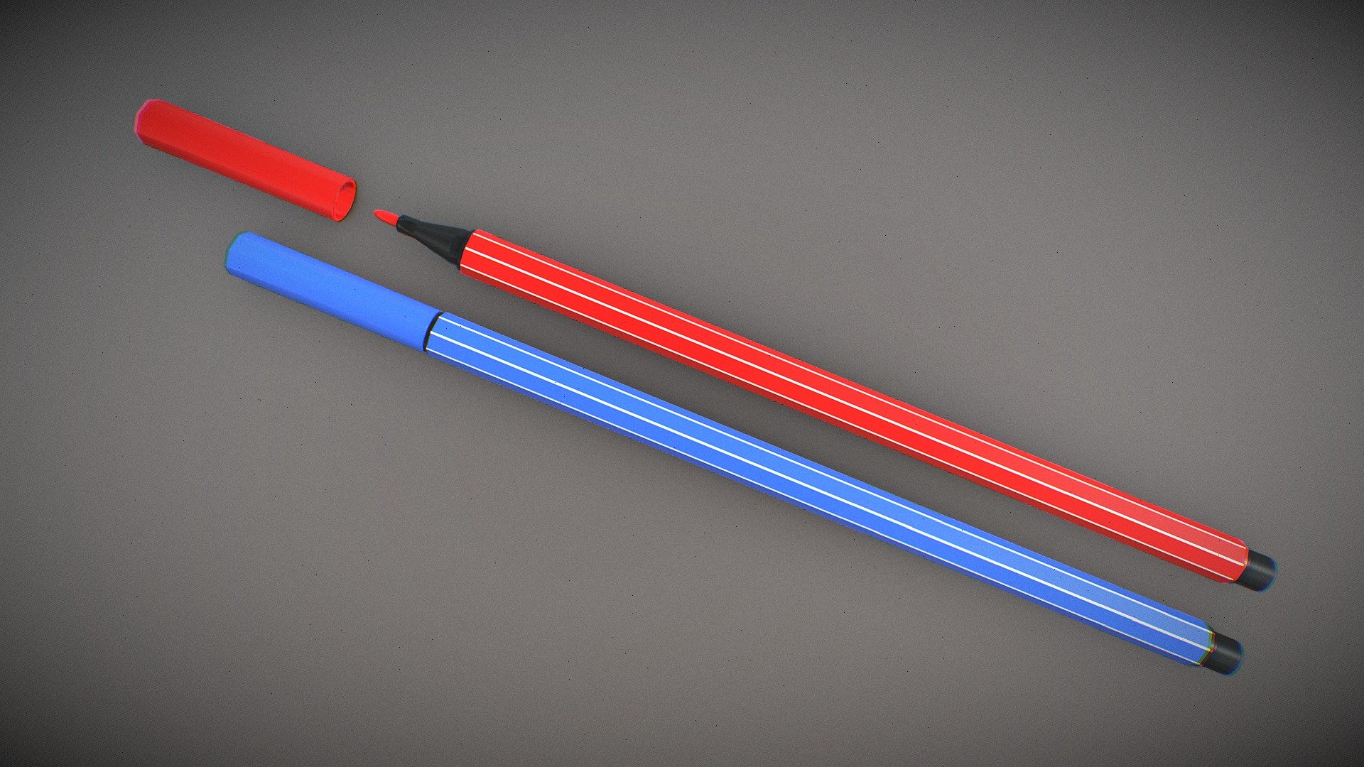 Colouring pens - 3D model by aerobird98 [42f38c0] - Sketchfab