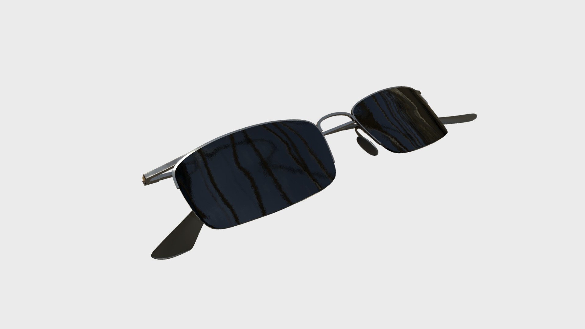 Sunglasses half rim square - Buy Royalty Free 3D model by ...