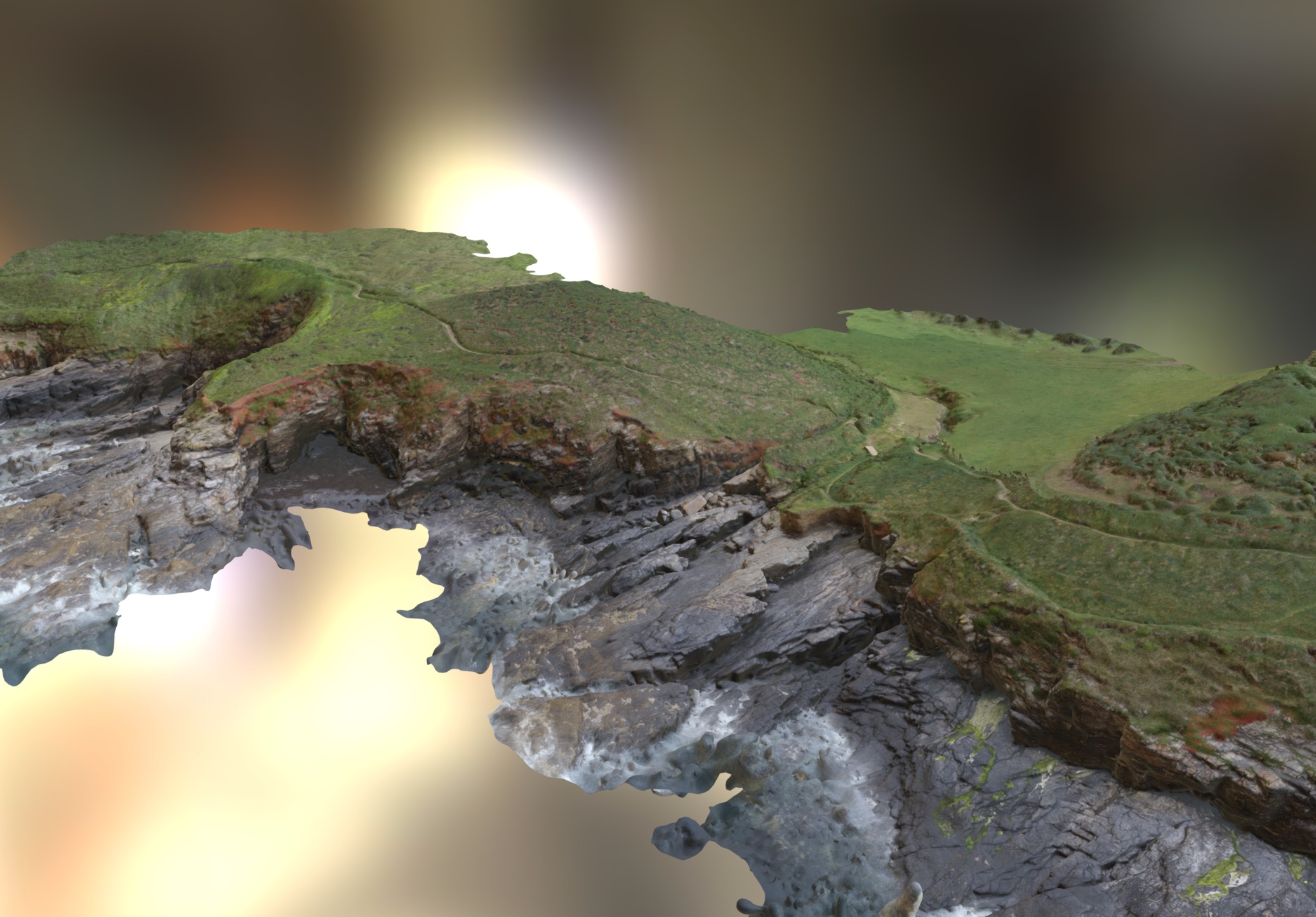 Pestreath Cove, Cornwall - 3D model by WayPoint1 [42f485a] - Sketchfab