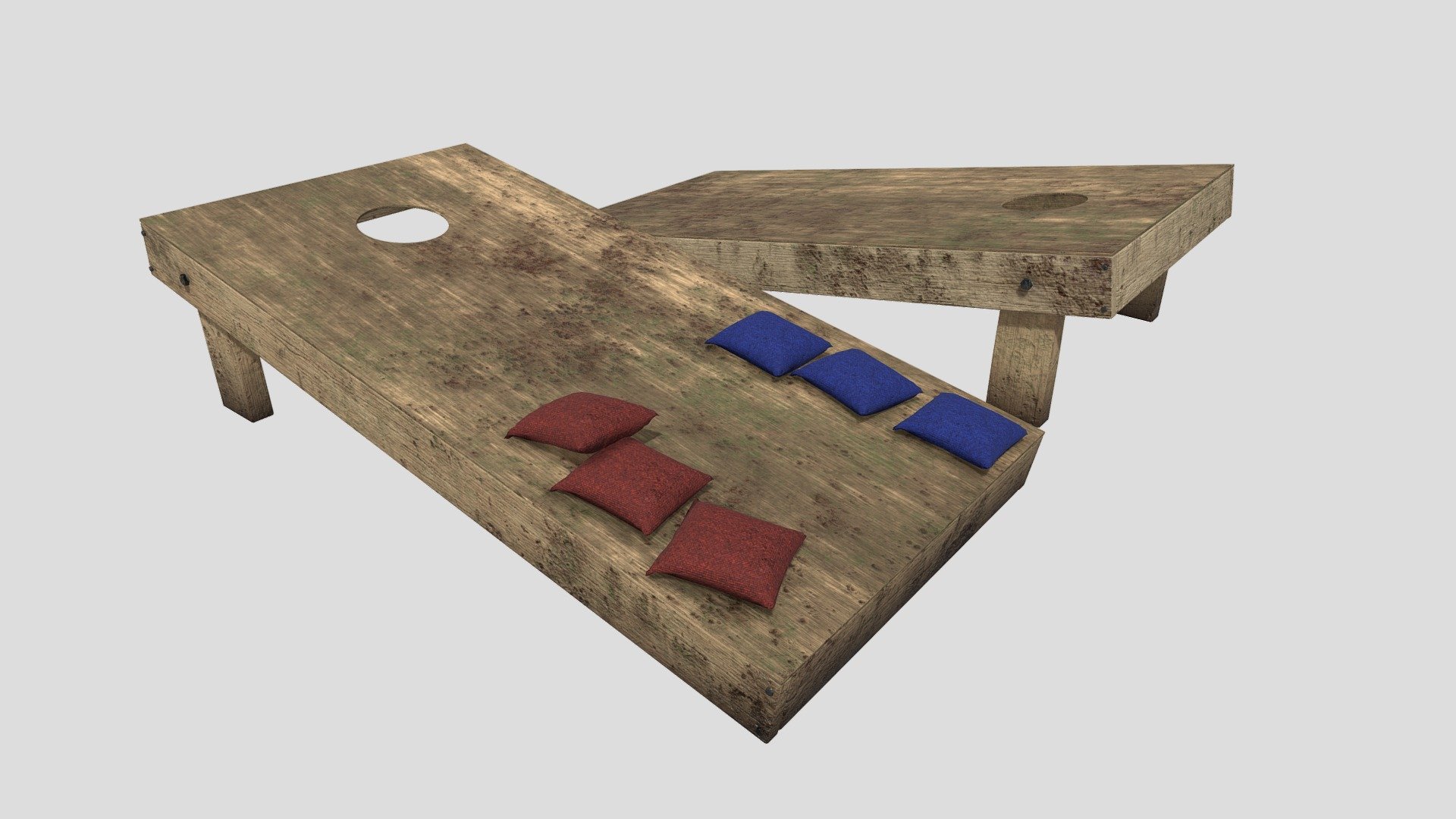 Cornhole Game Set - [Outdoor, Weathered] - 3D model by Daniel_Theurich ...