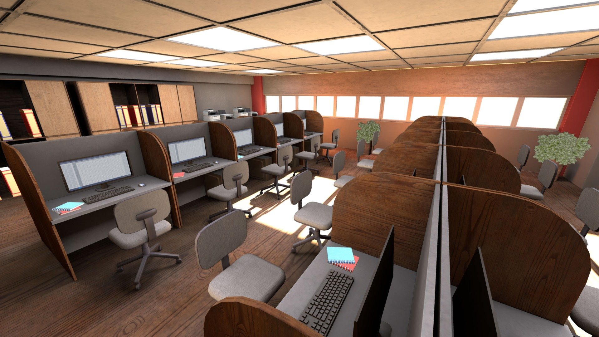 VR Office Space - 3D model by Leandro Nicolas (@LeandroN) [42f7101 ...