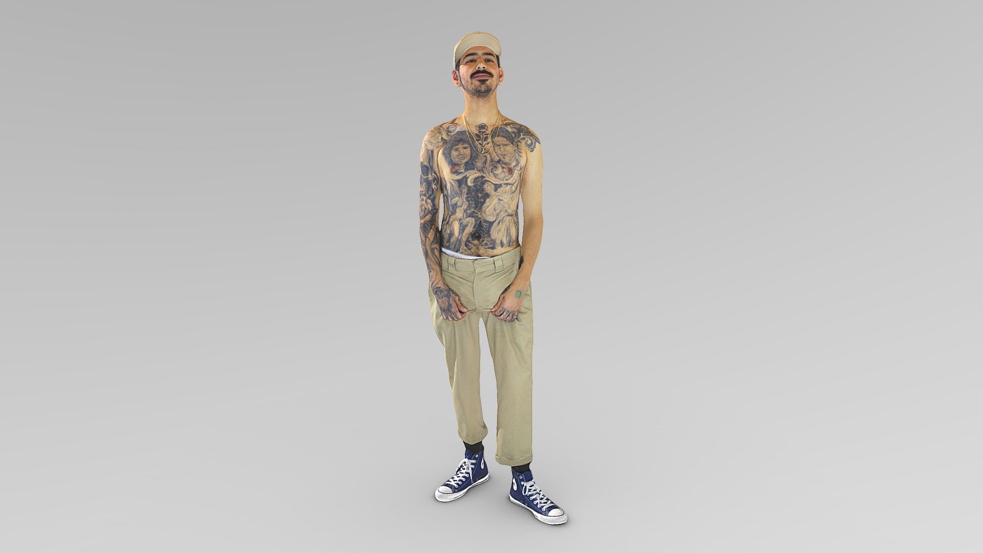 Tattooed - 3D model by 3dimagine [42f83f4] - Sketchfab