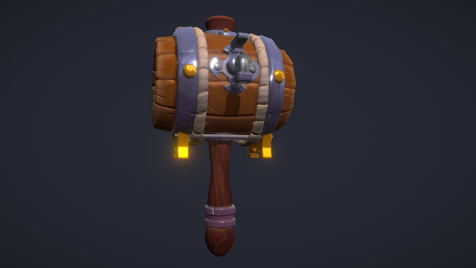 Stylized Hammer - 3D model by Karyna Makhnach (@karyna.makhnach ...