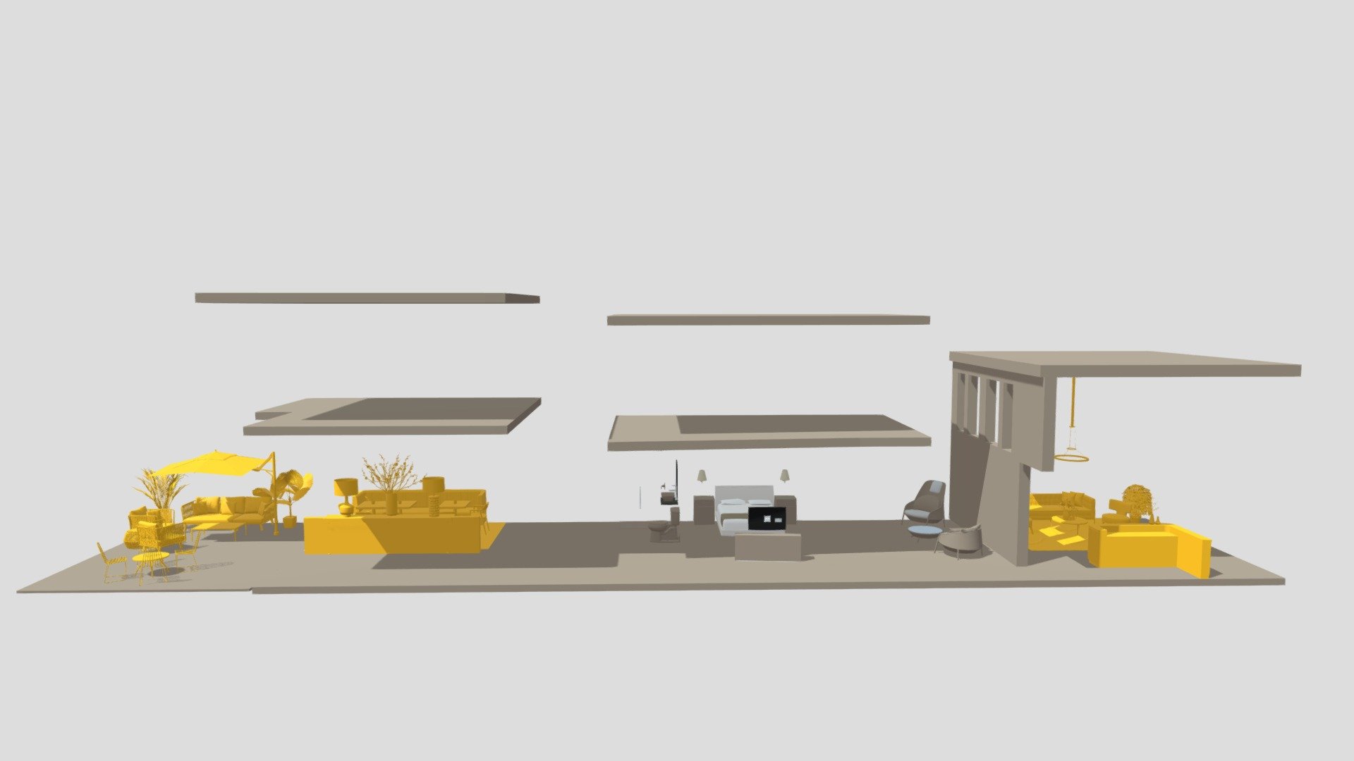 140223 LA ZONA Interior First - 3D model by Albert Burgers ...