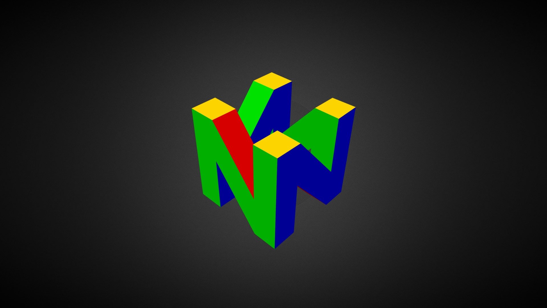 N64 Logo - 3D model by Lumitosh (@lumitosh8) [42ffb23] - Sketchfab