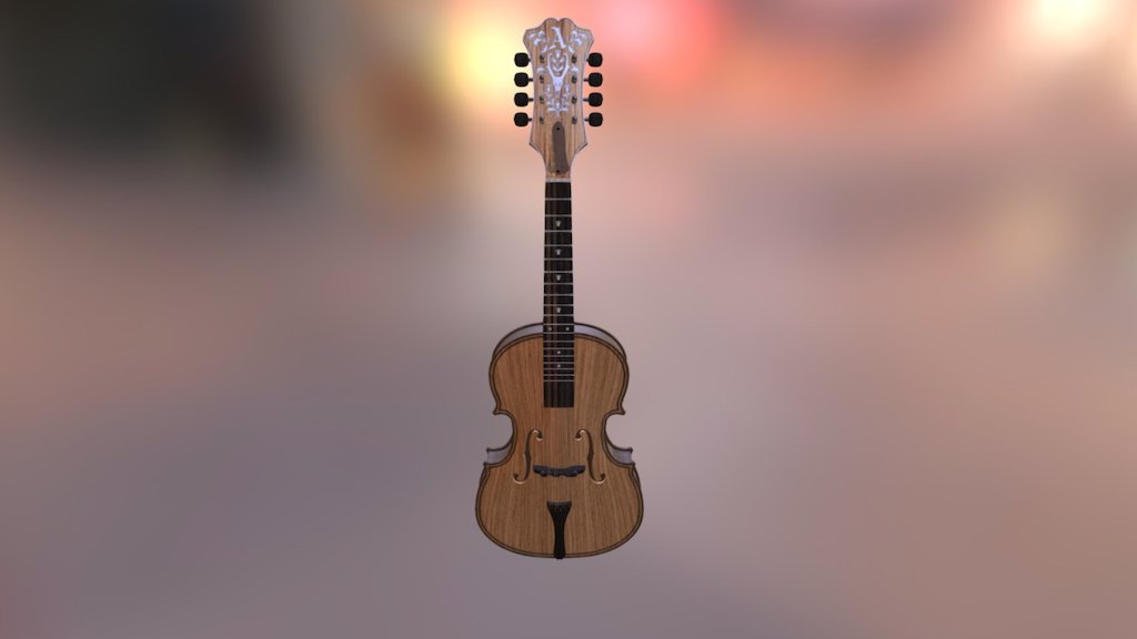 Mandolin 3D concept - color - 3D model by Joshua Abegglen (@kidoho ...