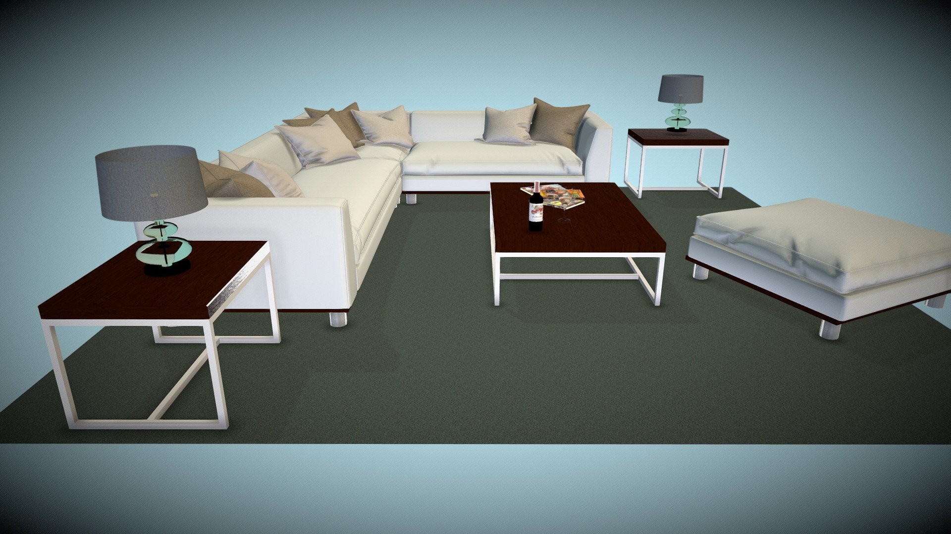 MUEBLES DE SALA - 3D model by joel-mv [43039ef] - Sketchfab