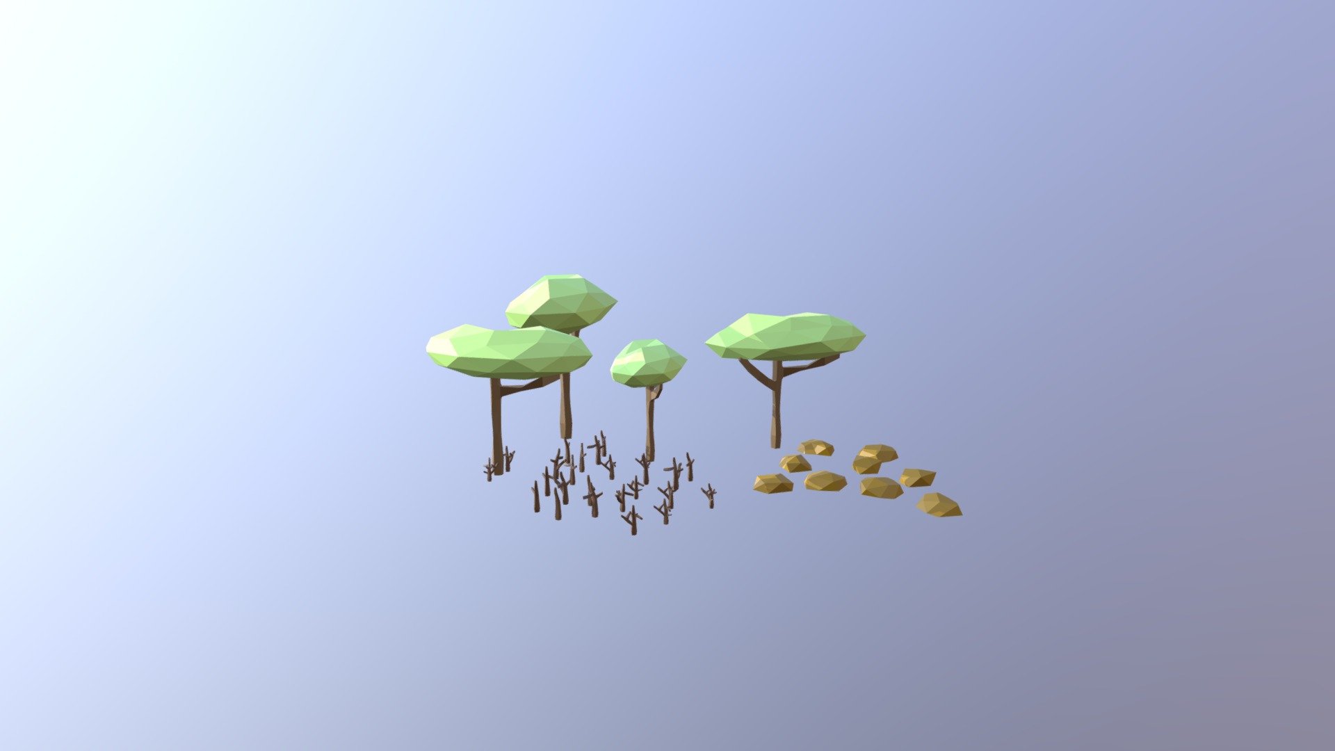 Low Poly Desert Environment - 3D model by Nekonotako [4304842] - Sketchfab