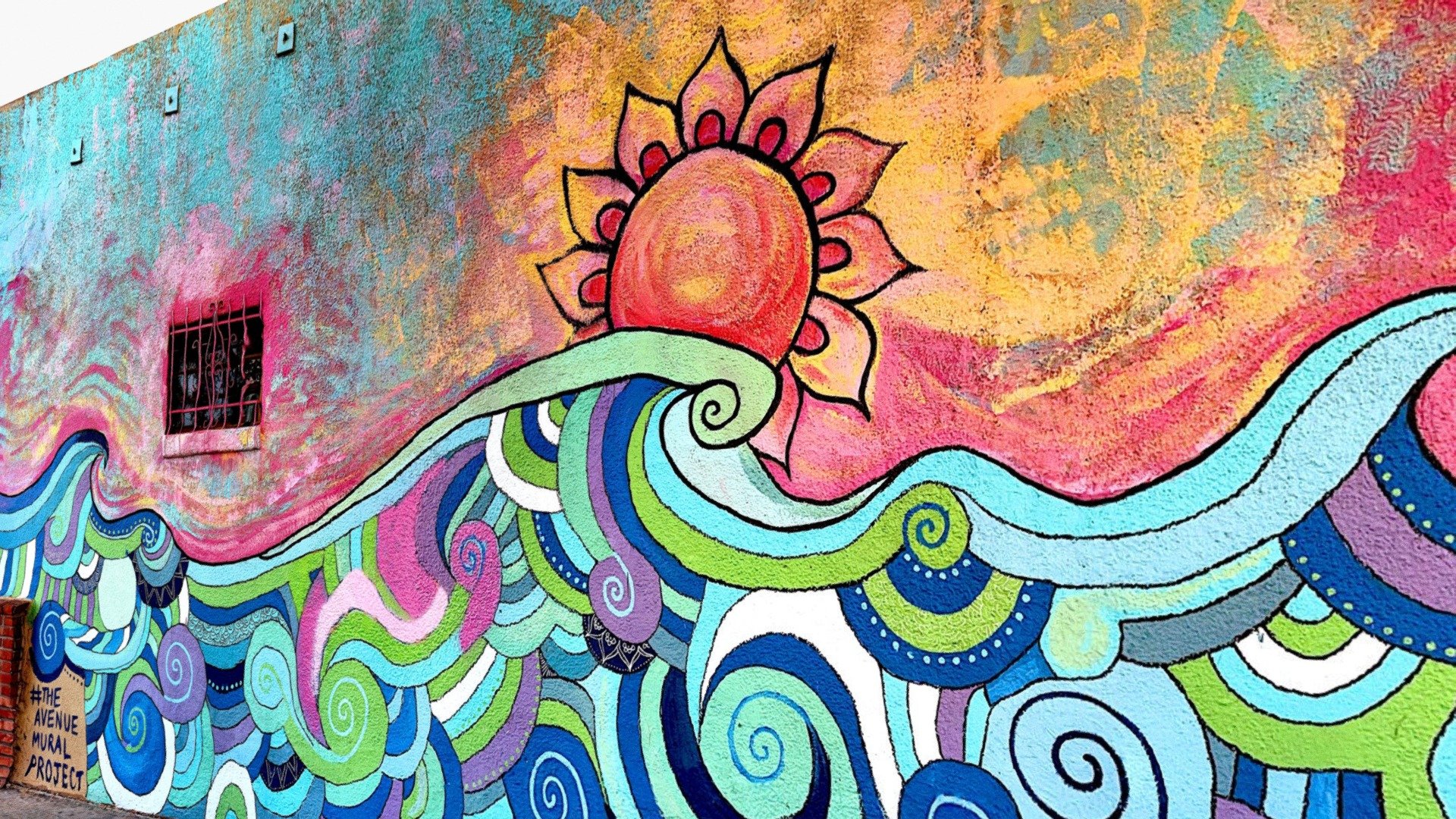 Sunset mural by Erin Bowman - 3D model by Keith Ito (@keithito ...