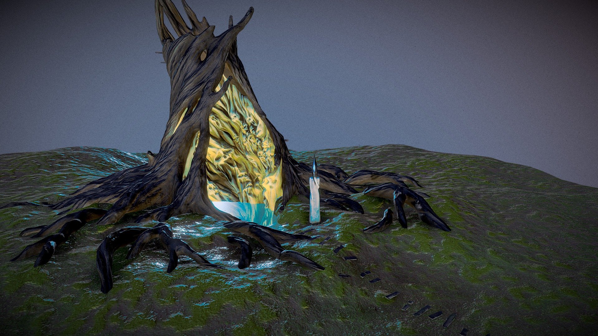 Ancient Tree Gateway - 3D model by LU ZIYI (@dlbl1997) [4309c70 ...