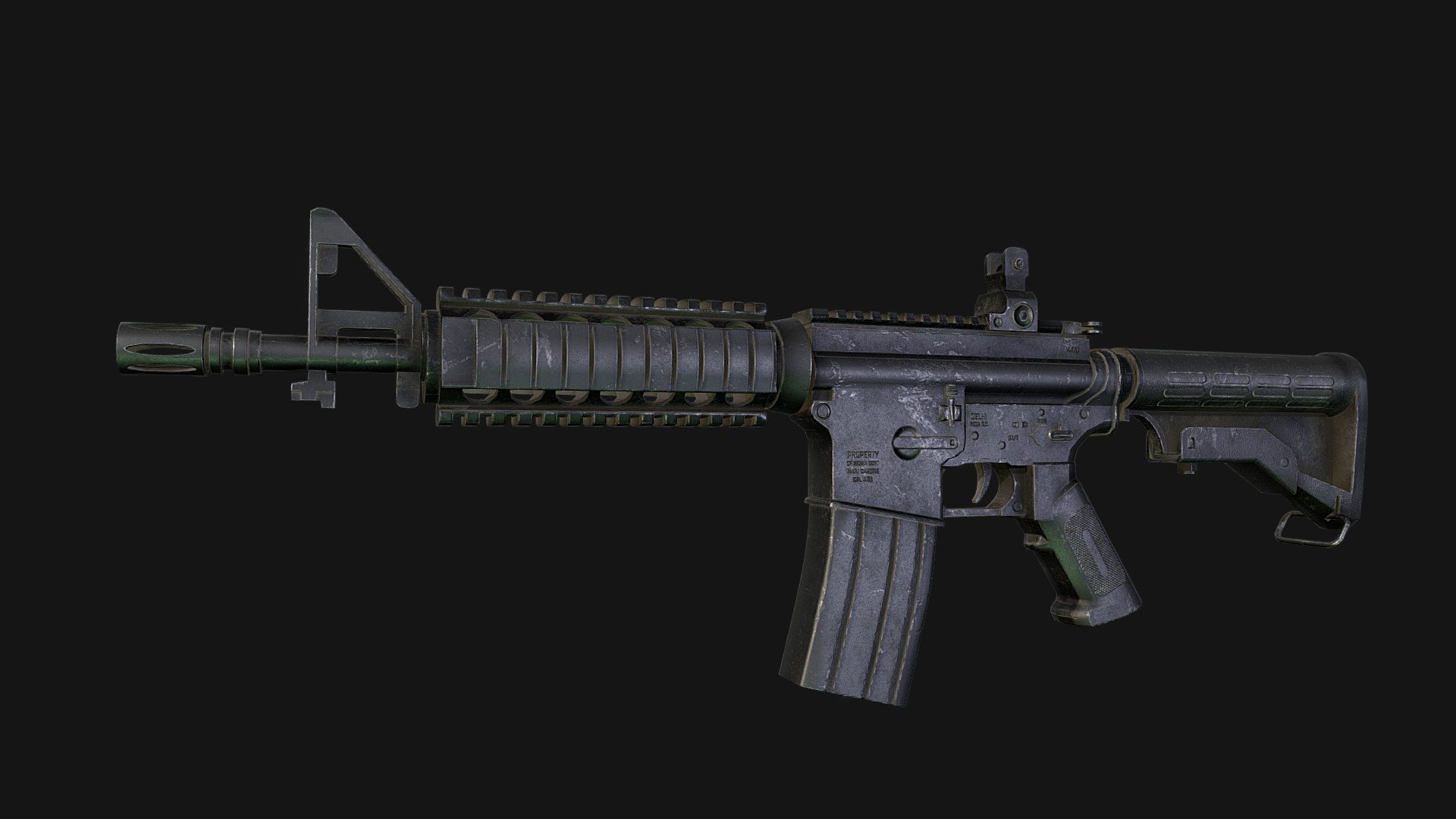 M4A1 - Download Free 3D model by Avishkar Kadam (@avishkarkadam ...