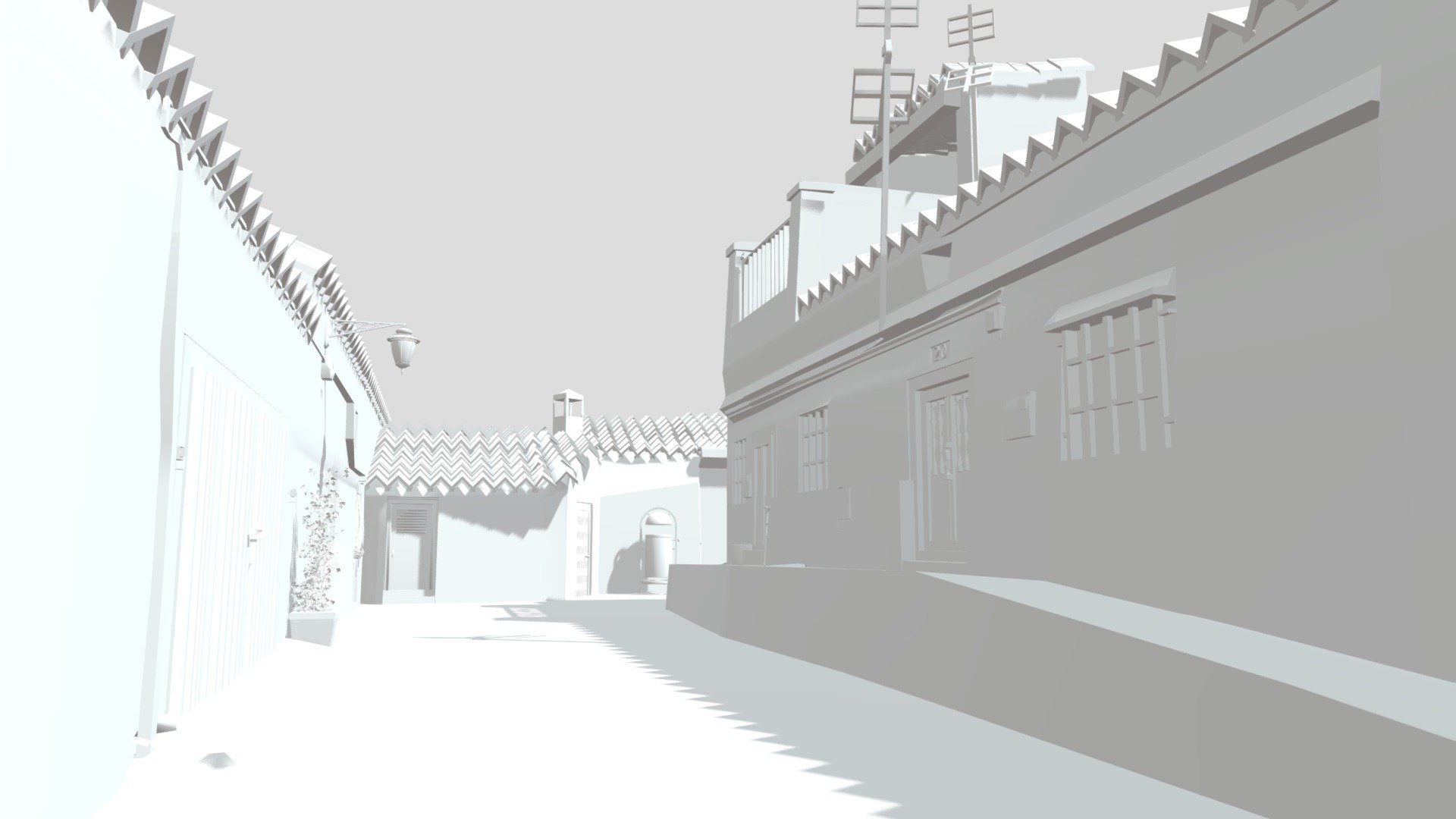 modelad_escenario_pueblo_sketch - 3D model by ivanvenegasromero ...