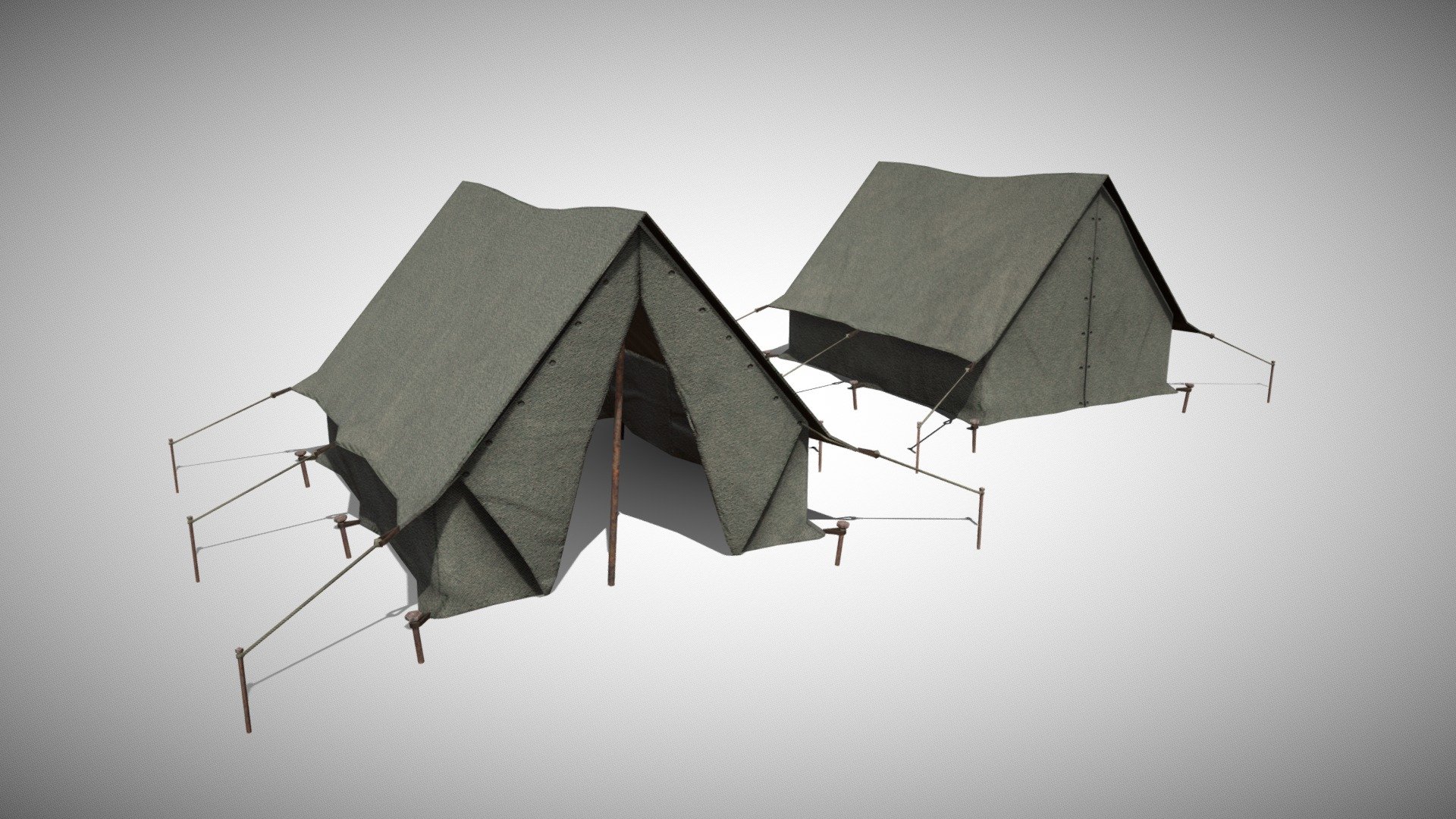 Tents Low Poly - Buy Royalty Free 3D model by Elvair Lima (@elvair ...