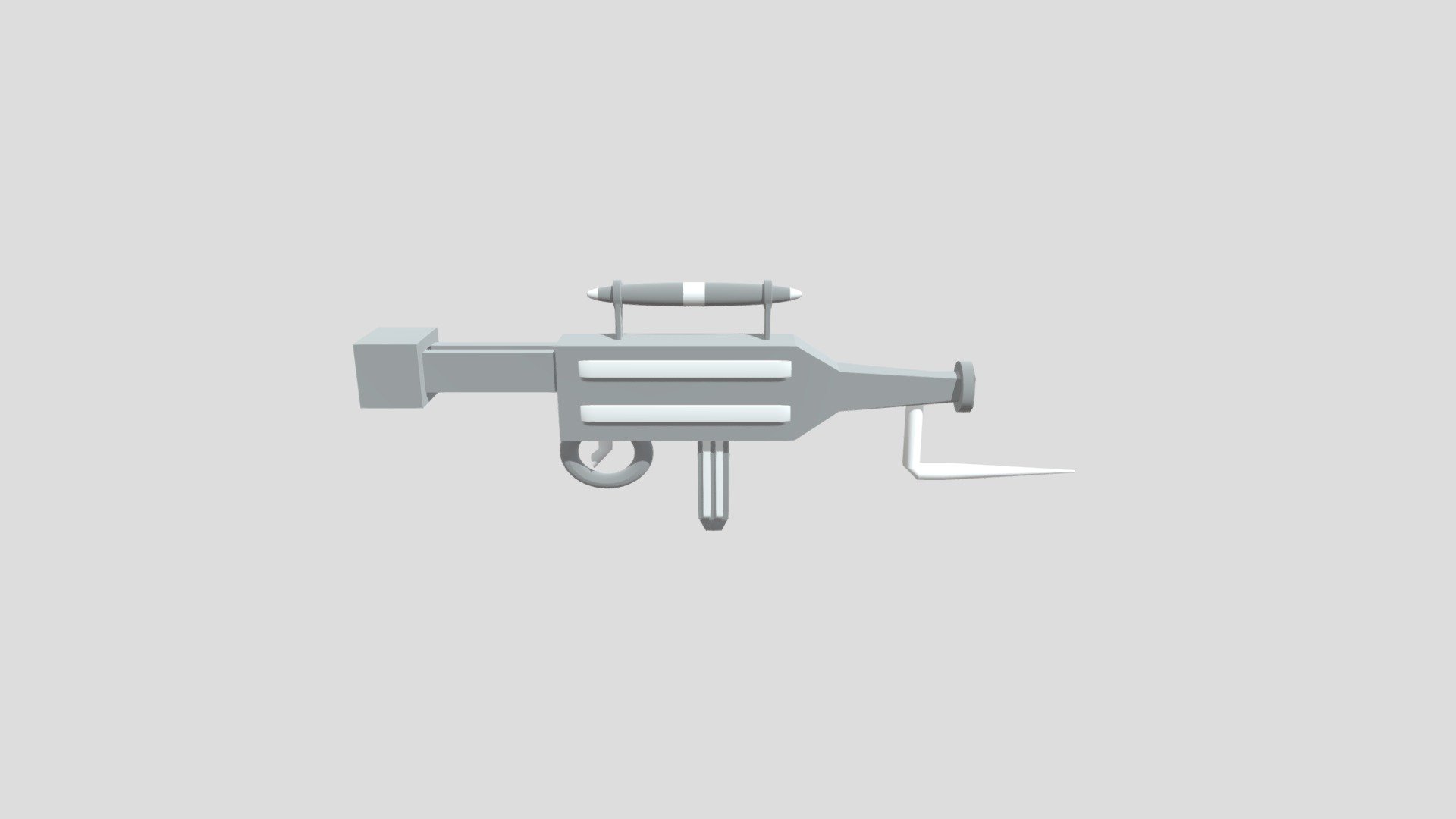 coloured low poly gun - 3D model by 54356215724121 [43145b1] - Sketchfab