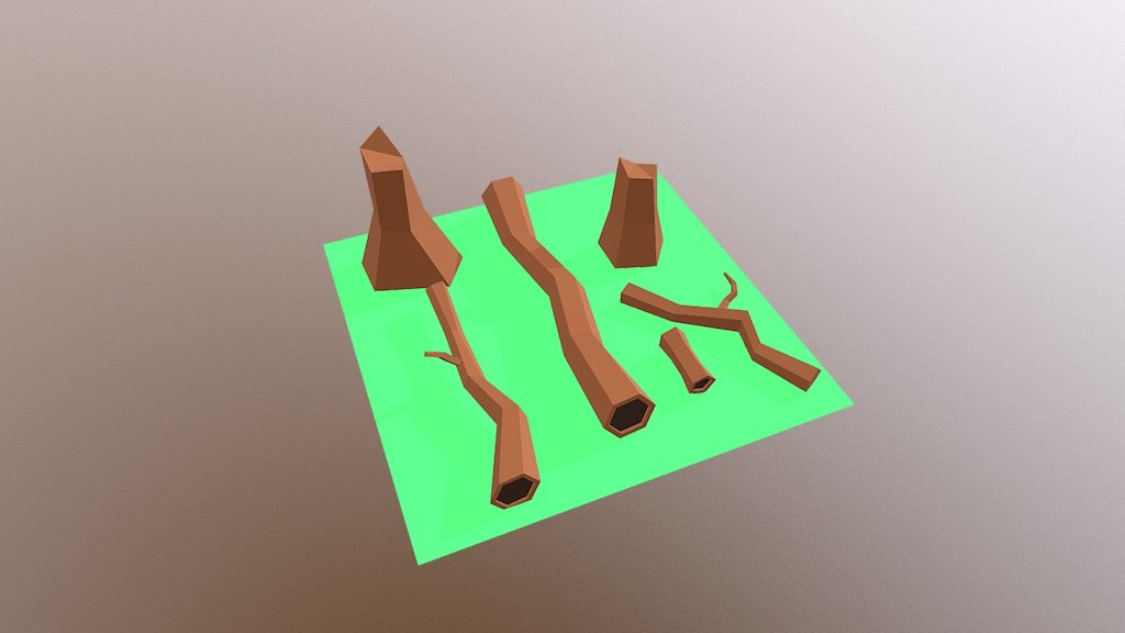 Low Poly Wood - 3D model by Silvio Romero (@SilvioRomero) [43158cd ...